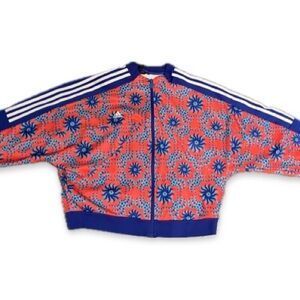 FARM Rio | Jackets & Coats | Adidas X Farm Rio Womens Blue Palm Jacket ...